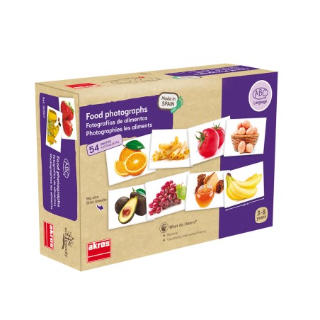 Imagier aliments – jeu de mémoire et langage sur l'alimentation